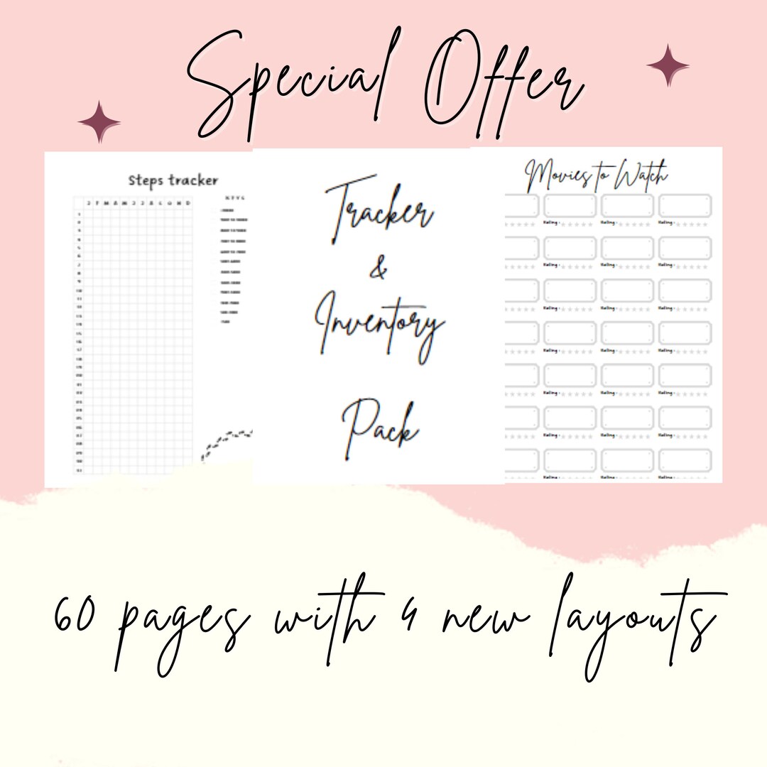Classic Black and White Trackers Pack - Etsy
