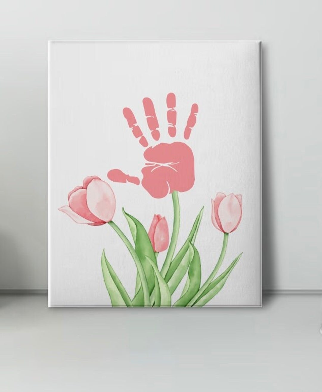 Baby Handprint Tulip Template / Baby Handprint Tulip Template - Etsy