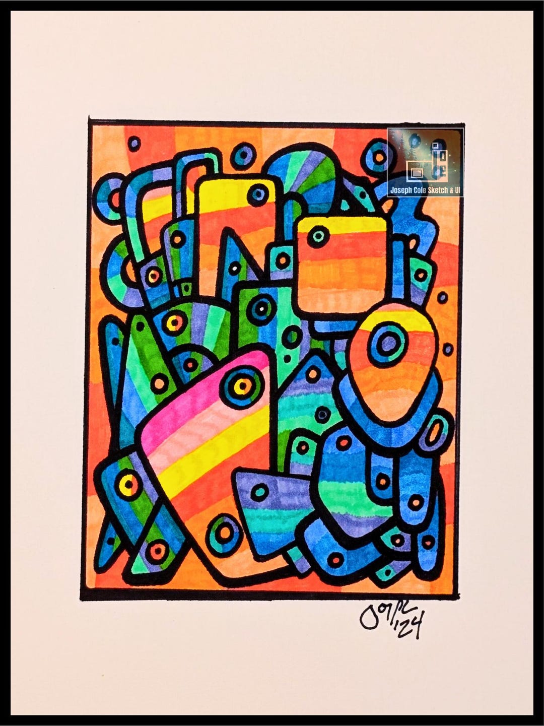 Original Ink Design Drawing Loop Tropical - Etsy