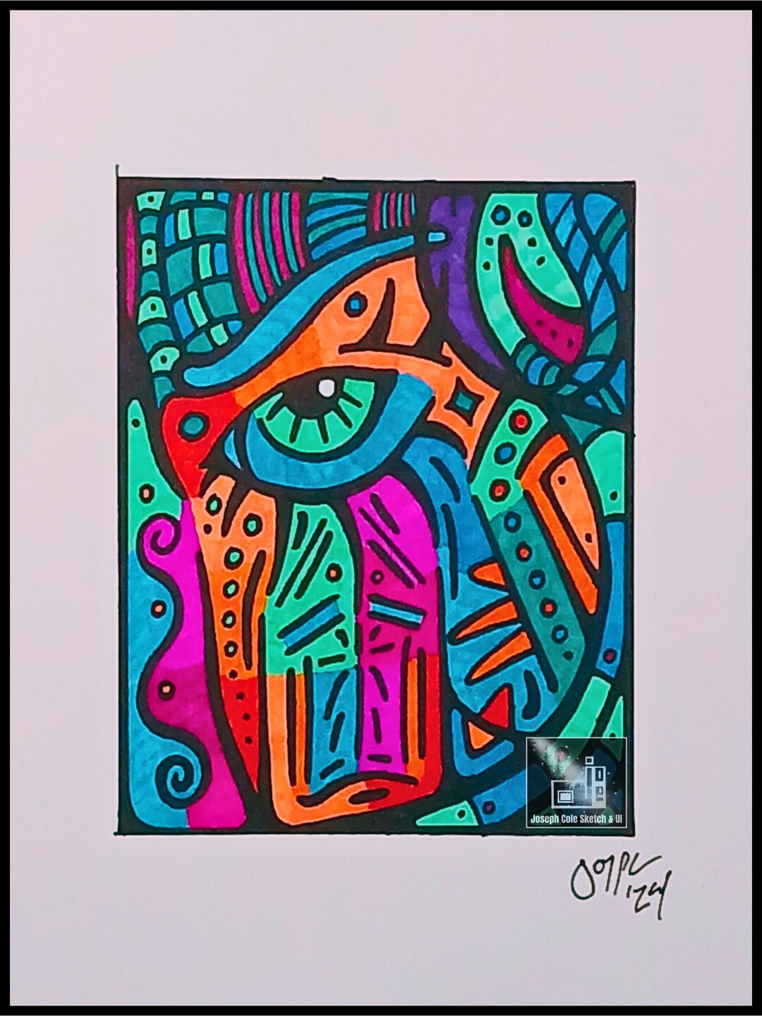 Original Ink Design Drawing Look of Pathways - Etsy