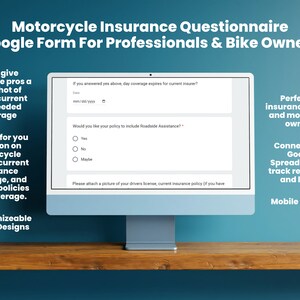 Motorcycle Insurance Form Template – Editable Google Form for Agent ...