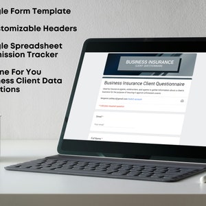 Business Insurance Client Questionnaire Google Form – Editable Template ...