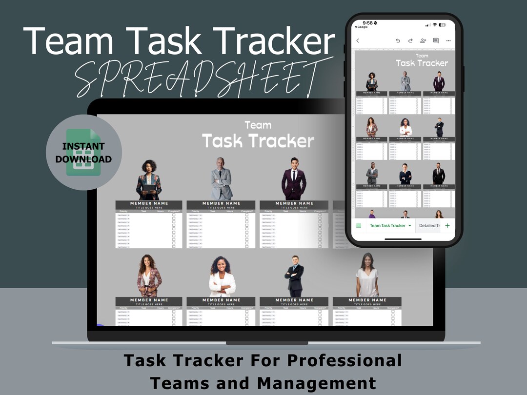 Dynamic Team Task Tracker Google Sheet – Collaborative Project ...