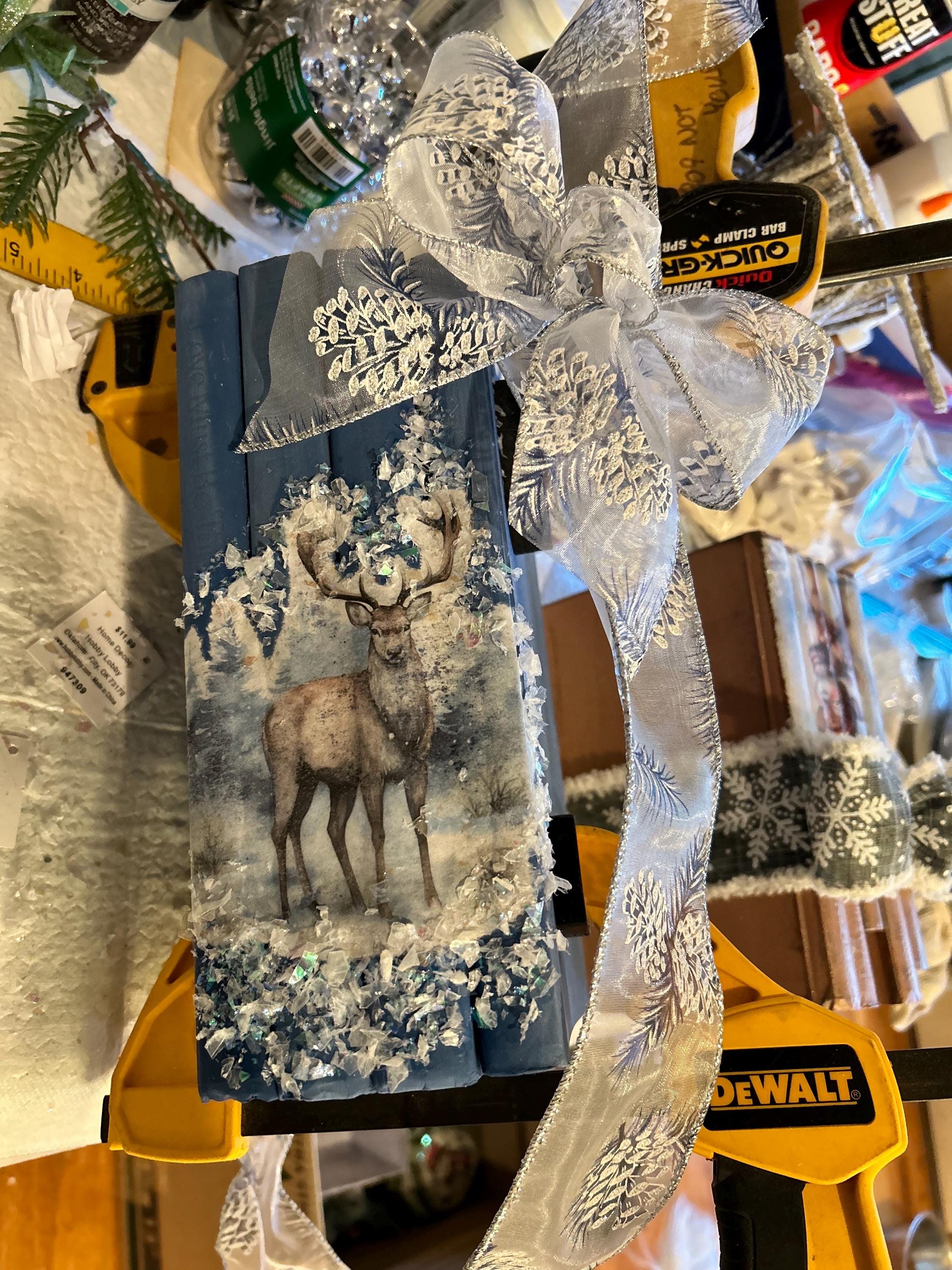 Christmas Book Decor - Etsy