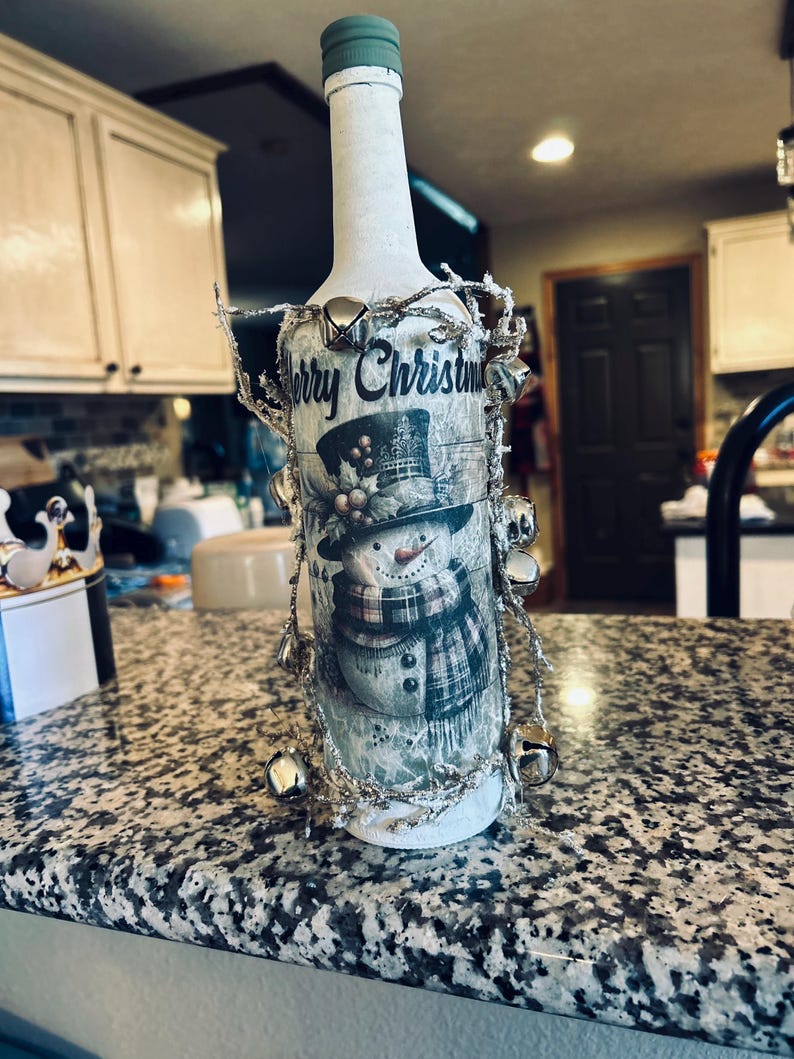 Light up Holiday Bottle - Etsy