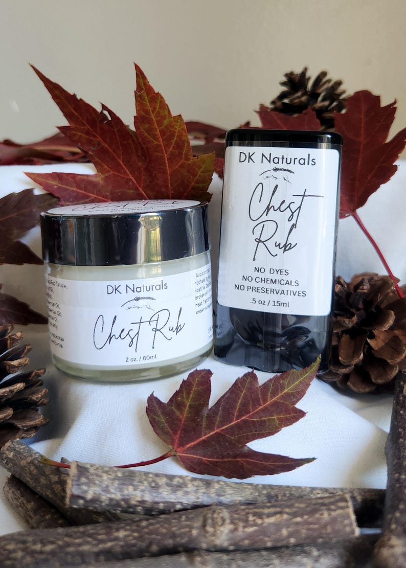 Tallow Chest Rub Vapor Rub, 2oz, .5oz, Soothing Moisturizing Body Balm ...