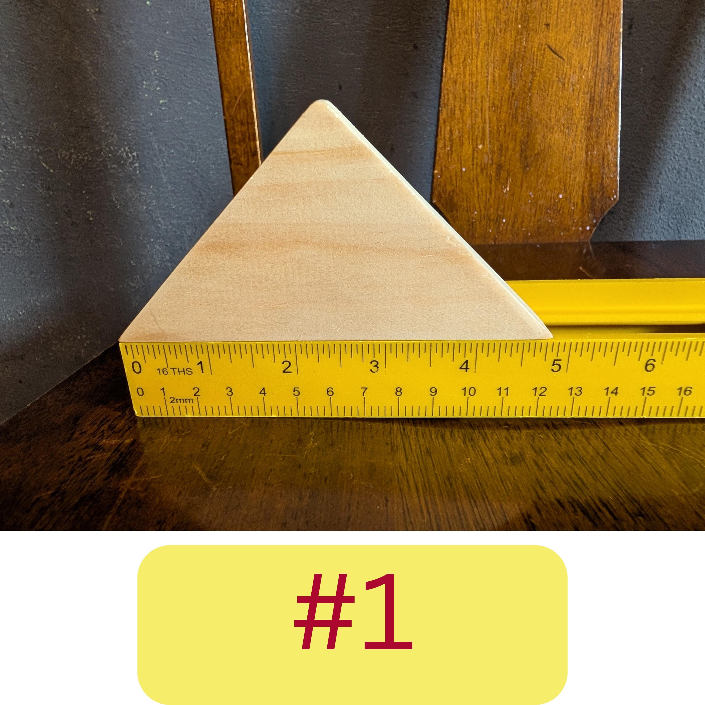 Pine Wood Triangle Craft Scraps: DIY Christmas Tree Candle Holder ...