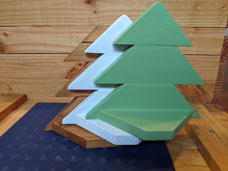 Pine Wood Triangle Craft Scraps: DIY Christmas Tree Candle Holder ...