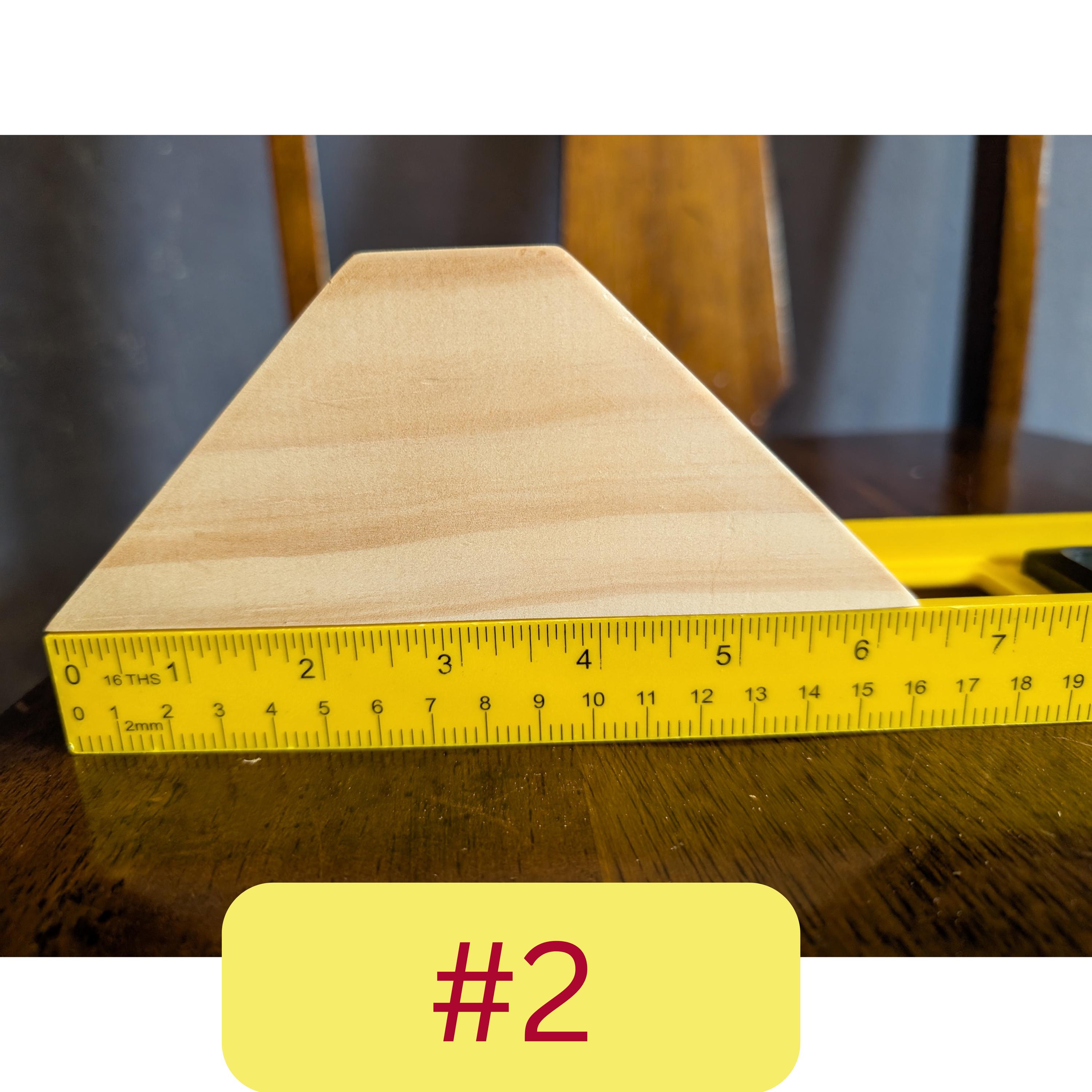 Pine Wood Triangle Craft Scraps: DIY Christmas Tree Candle Holder ...