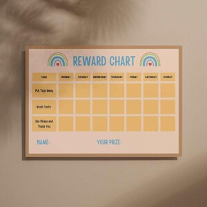Printable Kids Reward Chart – Fun Daily Tasks for Kids | Toddlers - Etsy