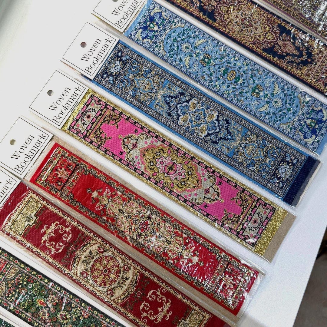 Turkish Bookmark – Thin Bendable Woven Carpet-style Book Marker ...