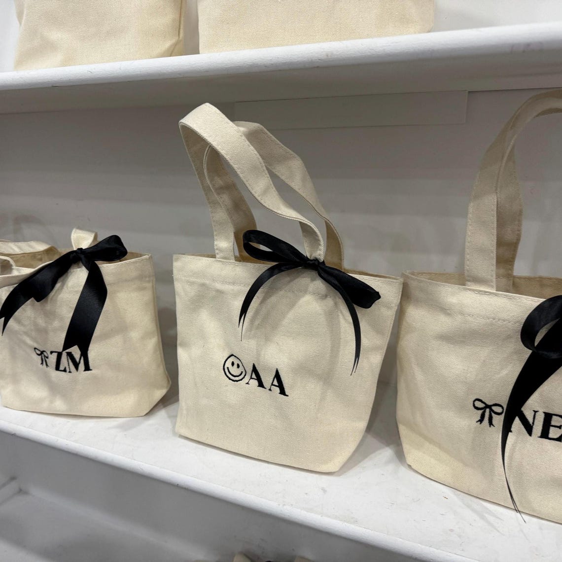 Custom Initials Emoji Mini Tote Bag for Parties/bachelorette/favours - Etsy