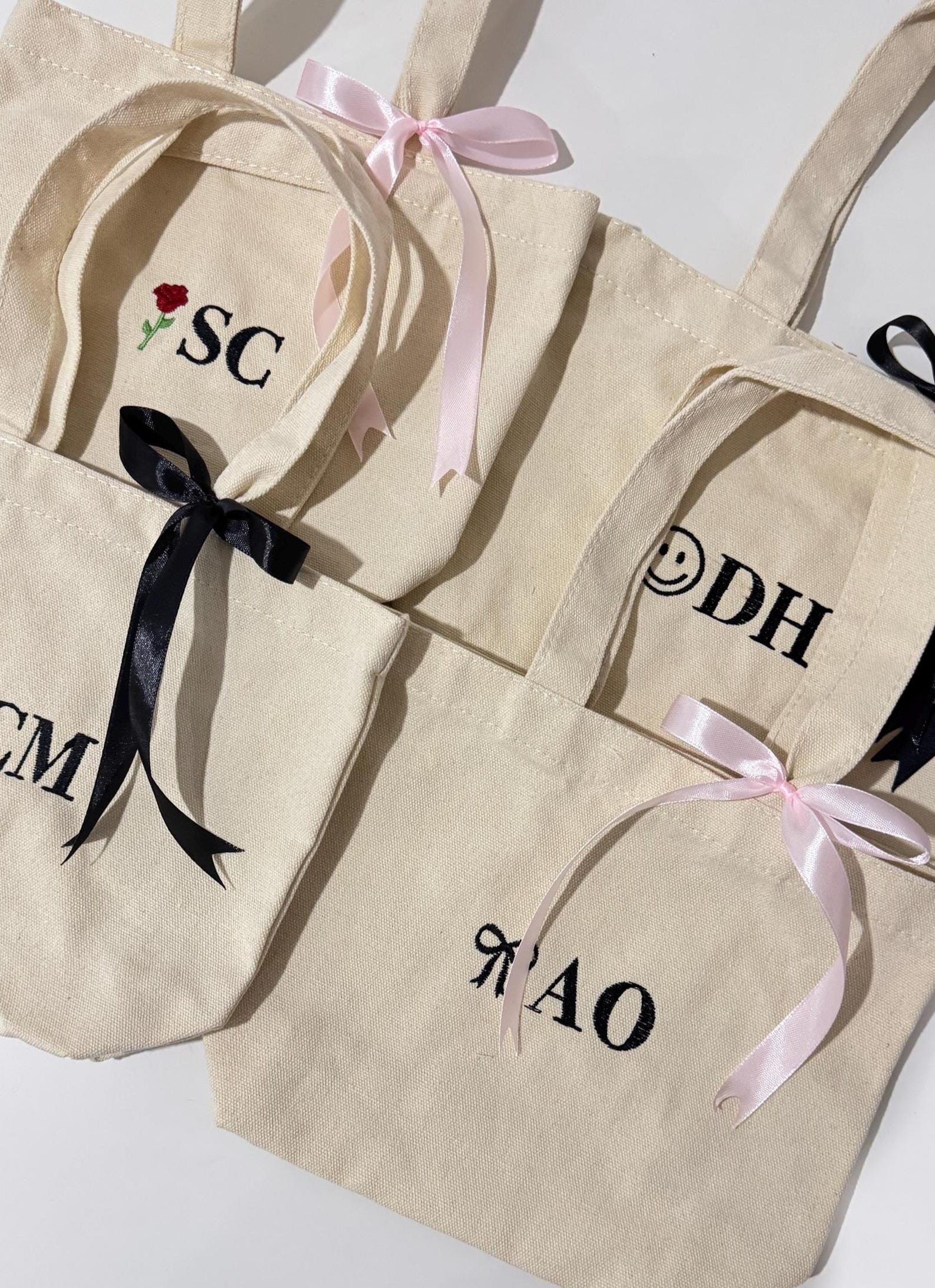 Custom Initials Emoji Mini Tote Bag for Parties/bachelorette/favours - Etsy