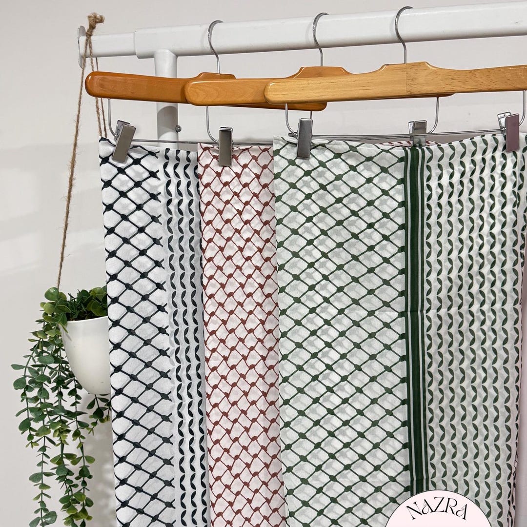 Keffiyeh Chiffon Hijab/scarf - Etsy