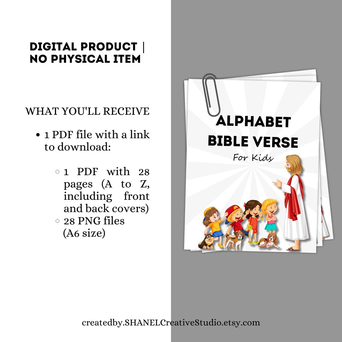 Alphabet Flashcards With Bible Verse, Tracing Letters for Kids ...
