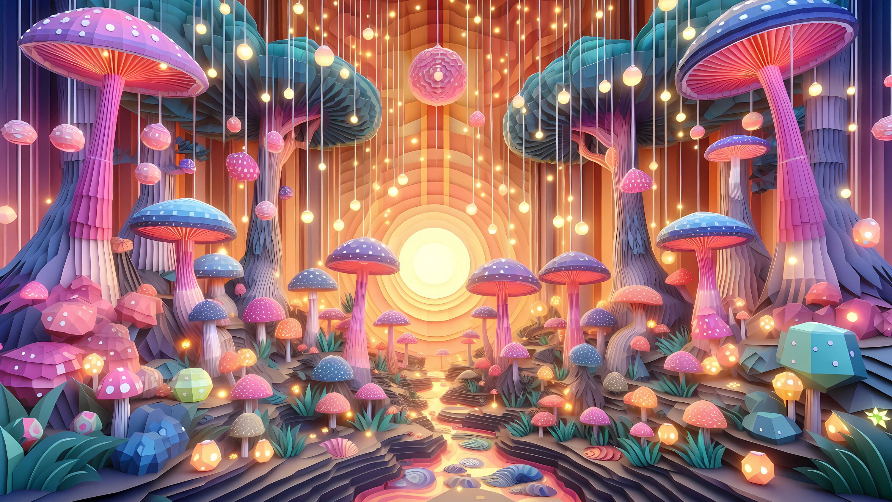 100 Pack High-definition Mixed Art Styles Digital Psychedelic, Mushroom ...