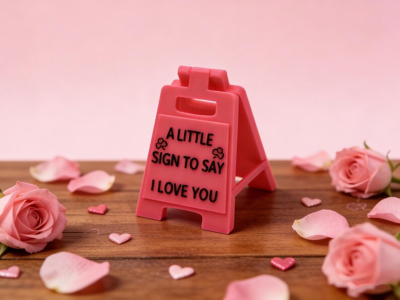 A Little Sign to Say I Love You,3d Printed I Love You Sign,tiny Love ...