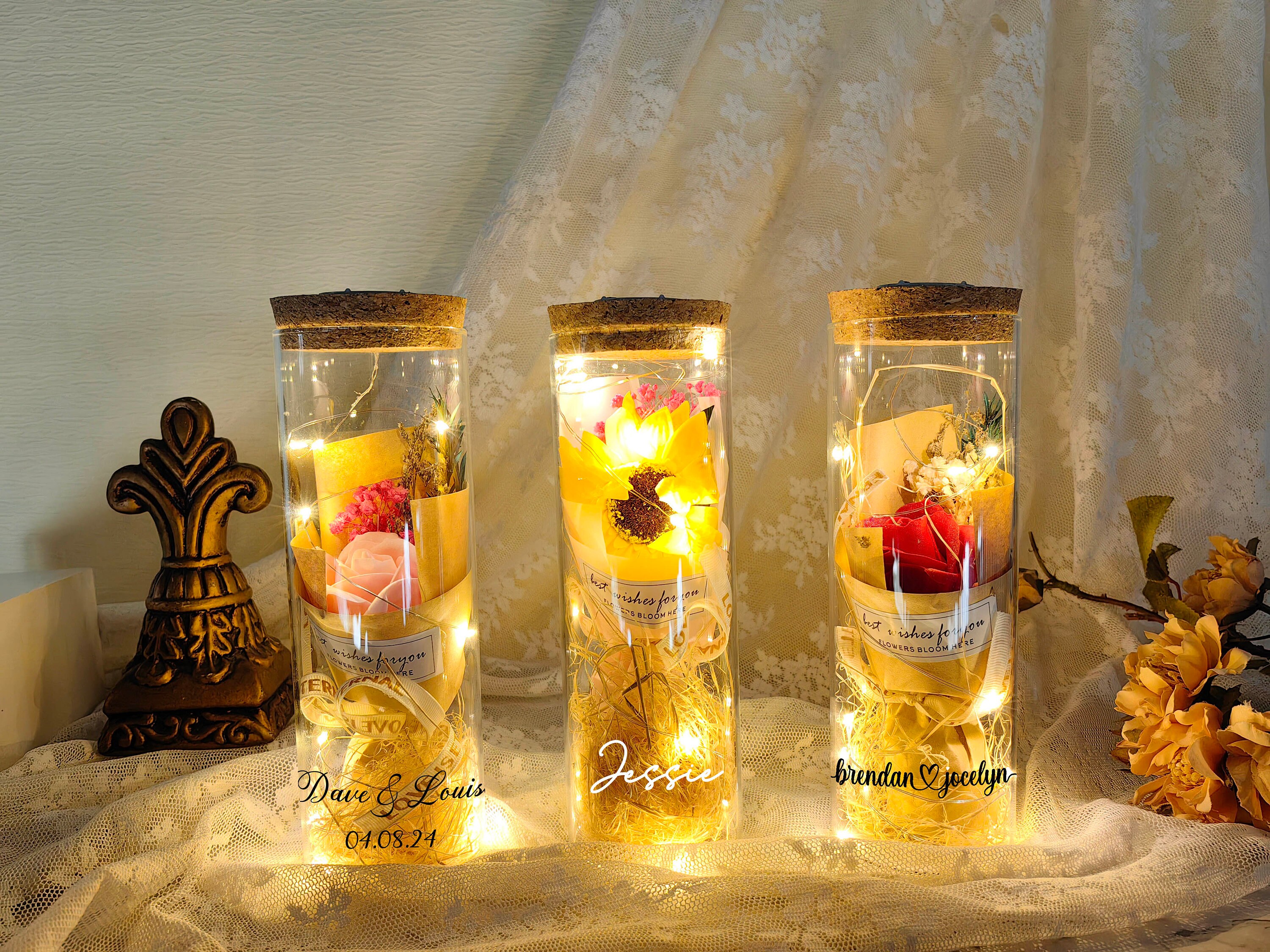 Personalized Eternal Rose LED Light,infinity Rose,eternal Flower,rose ...