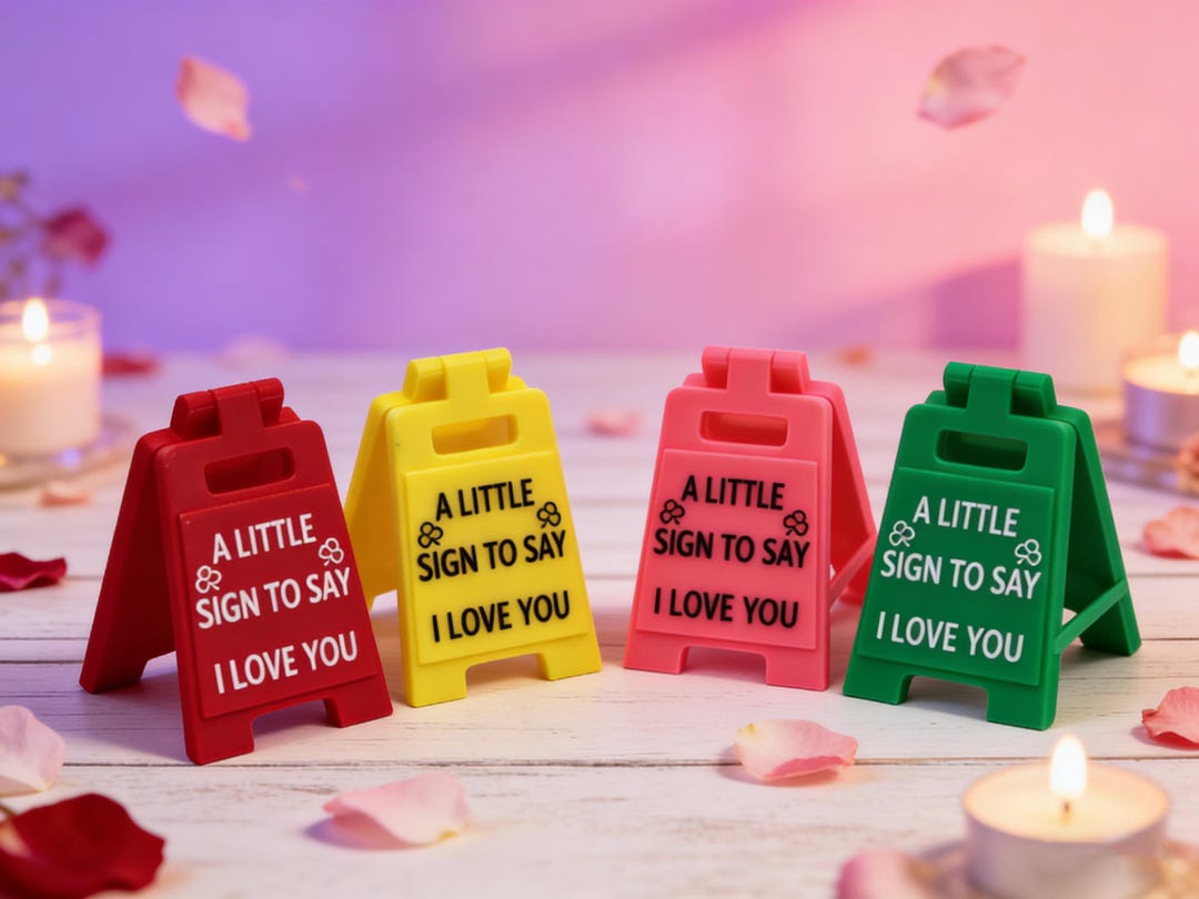 A Little Sign to Say I Love You,3d Printed I Love You Sign,tiny Love ...