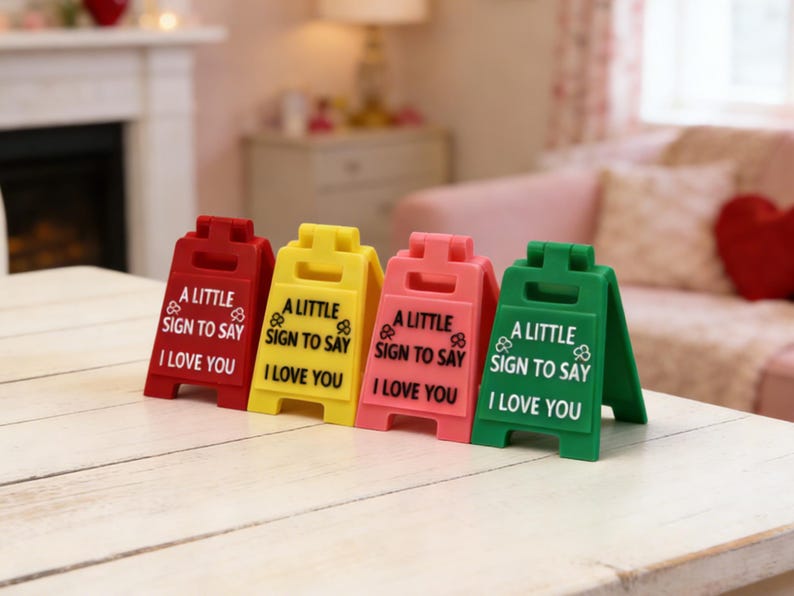 A Little Sign to Say I Love You,3d Printed I Love You Sign,tiny Love ...