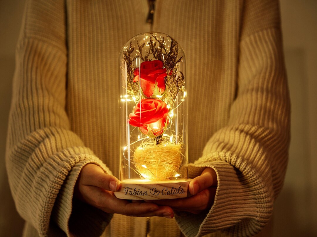 Personalized Eternal Rose LED Light,infinity Rose,light up Rose in ...