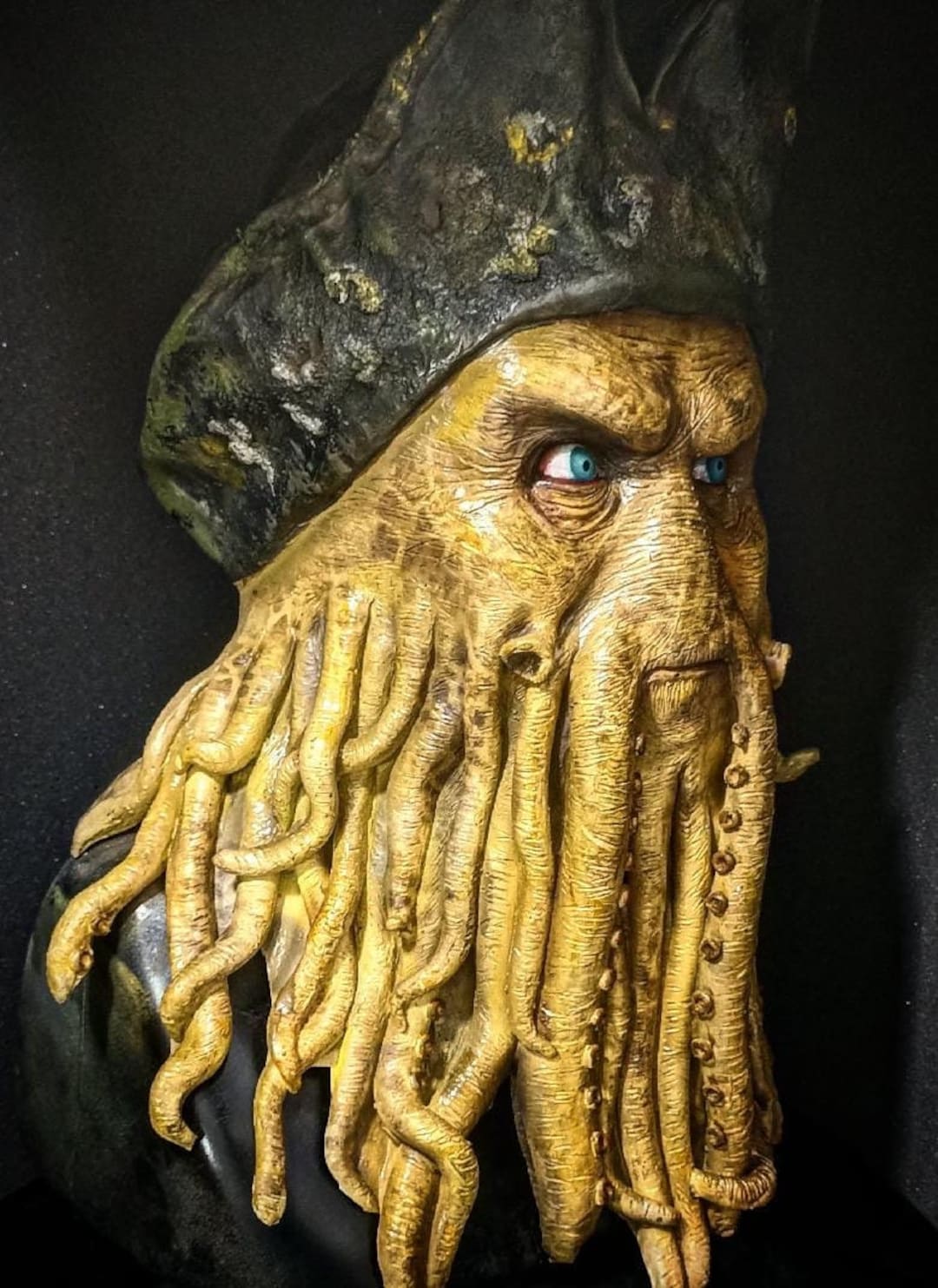 Davy Jones Mask Crab Key Pirates of Caribbean Latex Mask/handmade/ Mask ...