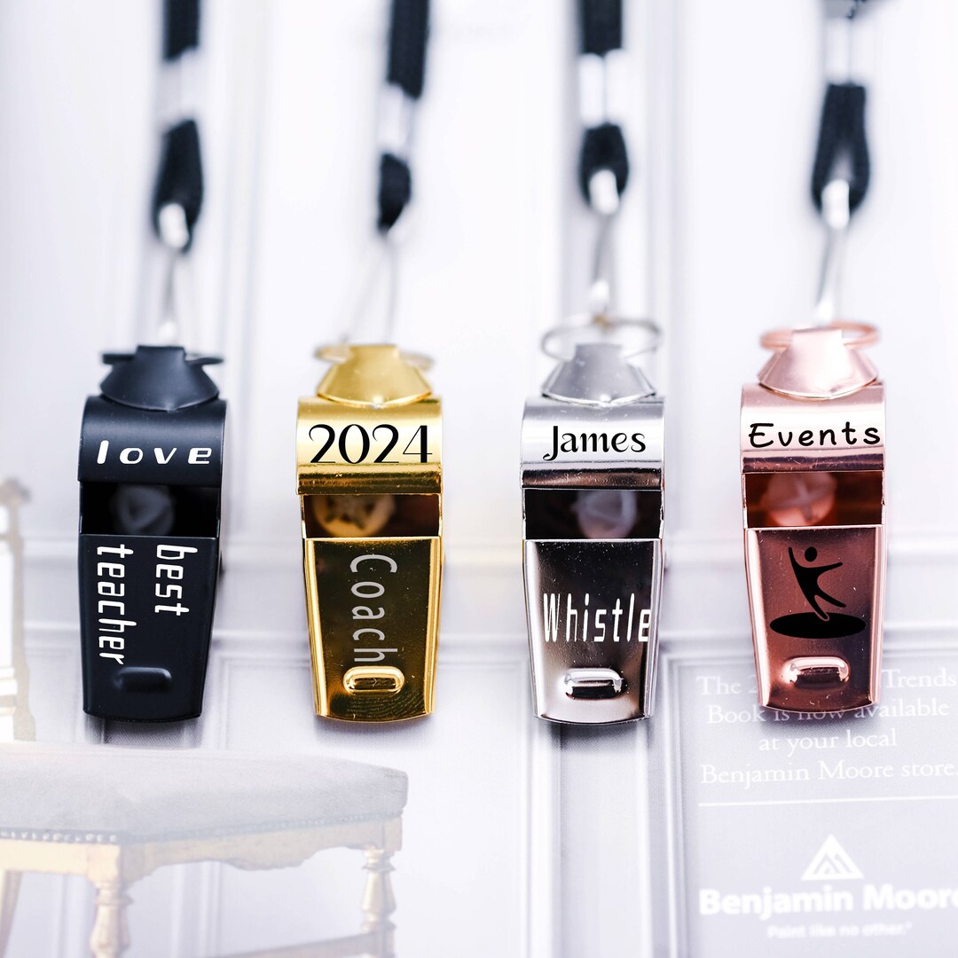 Personalized Whistle Necklace ,custom Coach Whistle, Stainless Steel ...