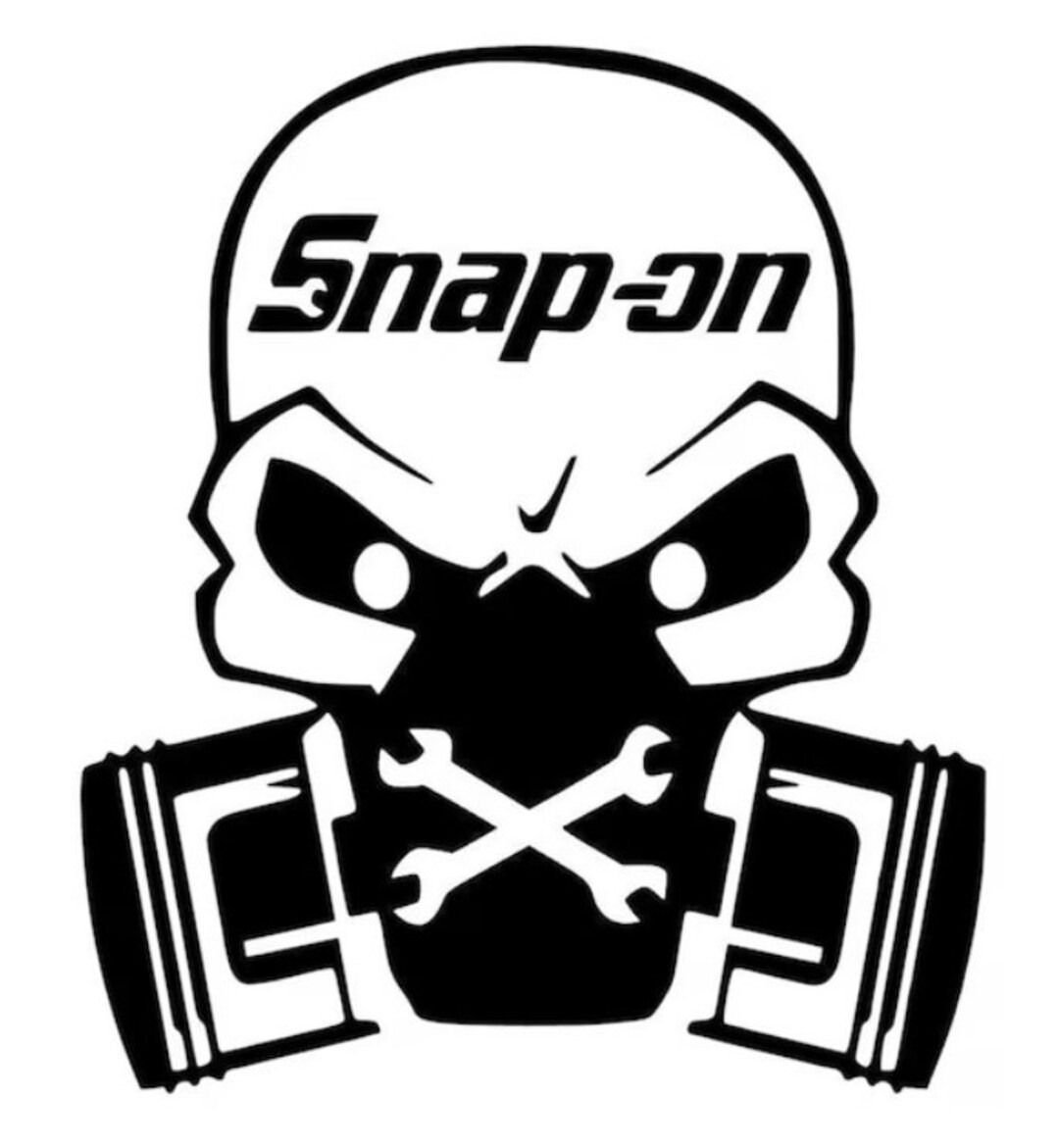 Snap on Tools White Vinyl Decal free Shipping - Etsy