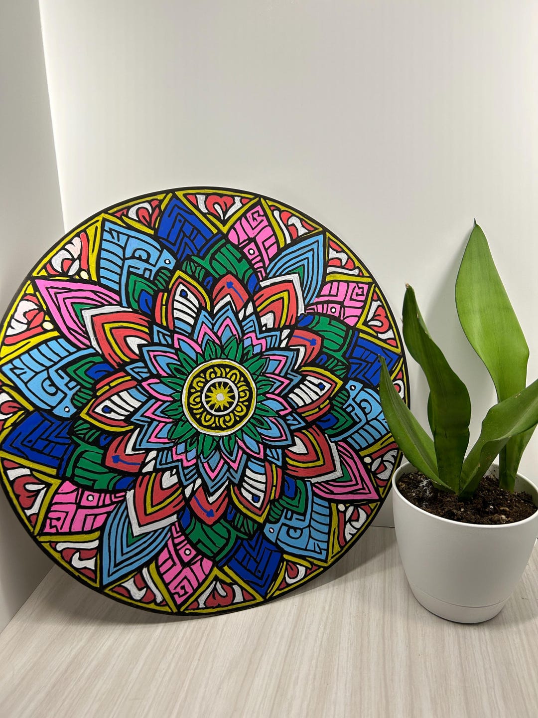 Circular Mandala Wall Art - Etsy