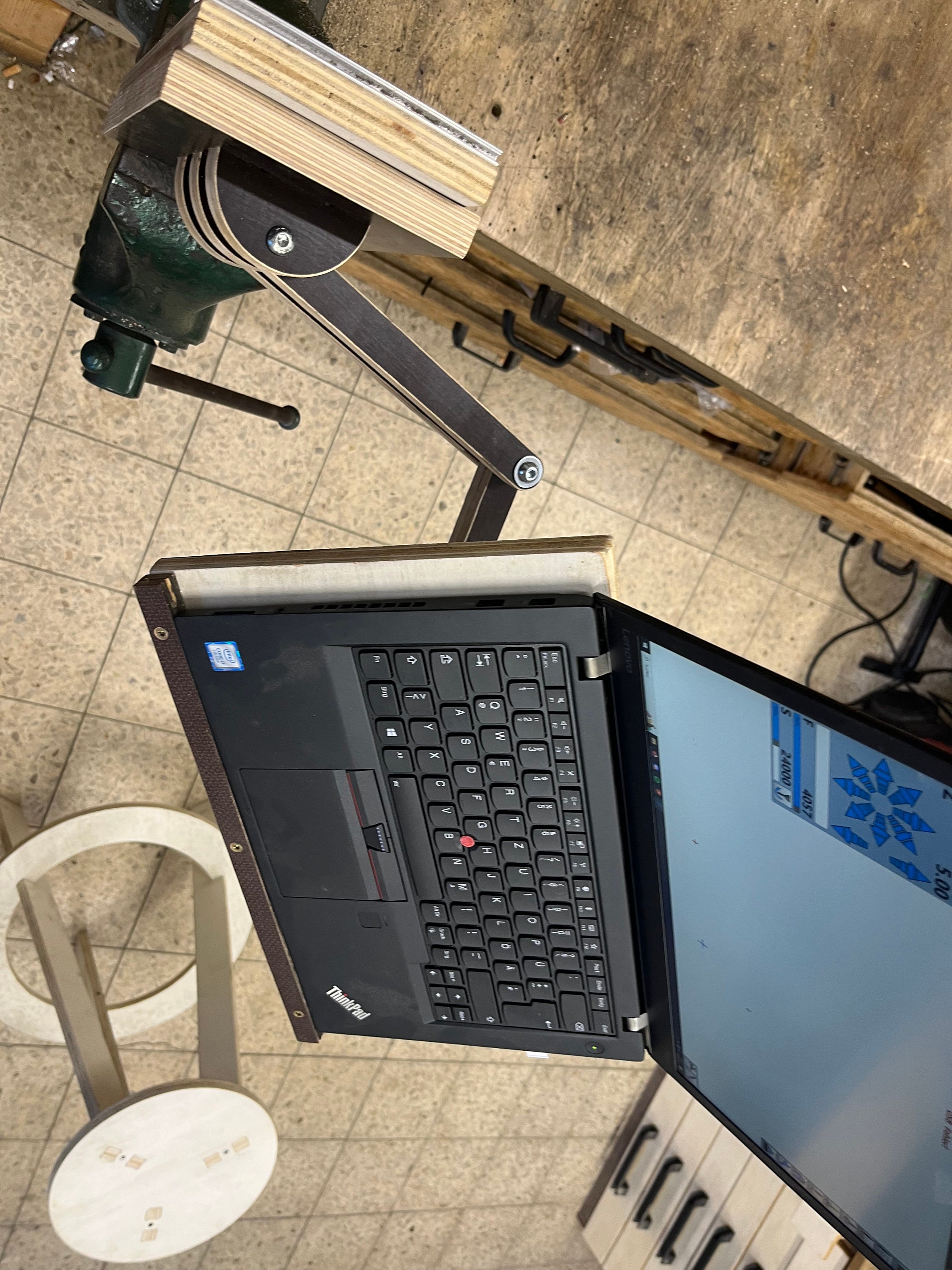 CNC Template for Swivel Arm Notebook, Screen, or Camera Holder, DXF ...