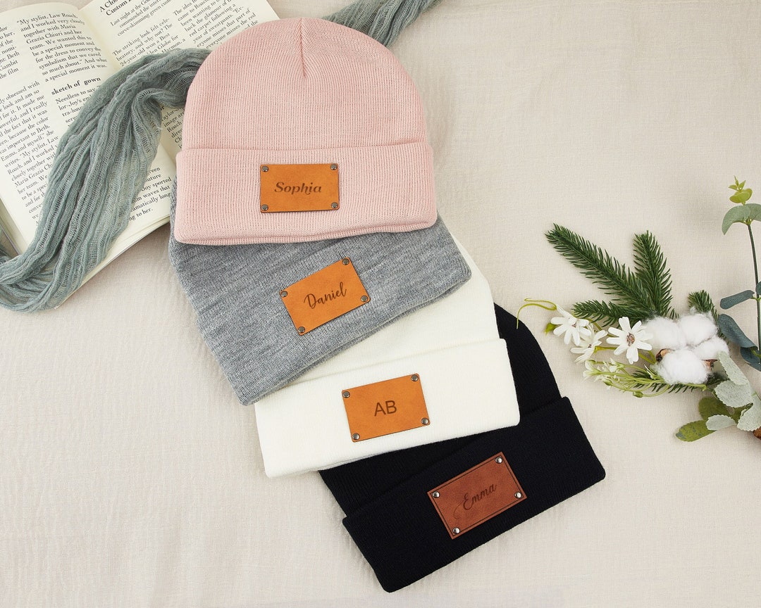 Custom Toddler Kids Newborn Baby Name Beanie, Baby Hat With Name, Vegan ...