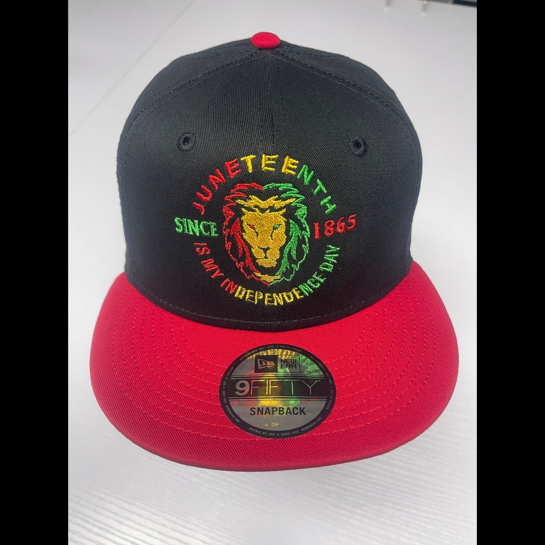 Juneteenth Hat is My Independence Day 1865 Embroidery Snapback Lion - Etsy