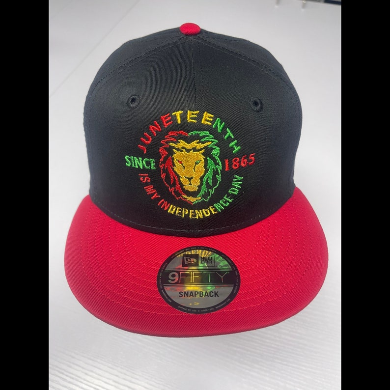 Juneteenth Hat is My Independence Day 1865 Embroidery Snapback Lion - Etsy