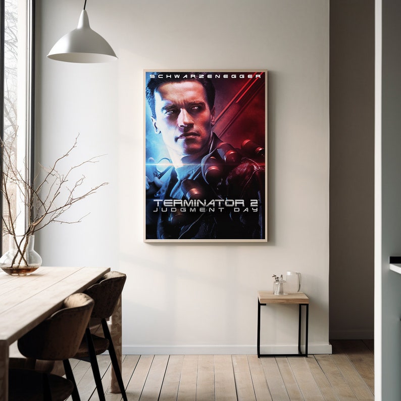 Terminator 2 Judgment Day Movie Poster-room Decor-home Decor-art Poster ...