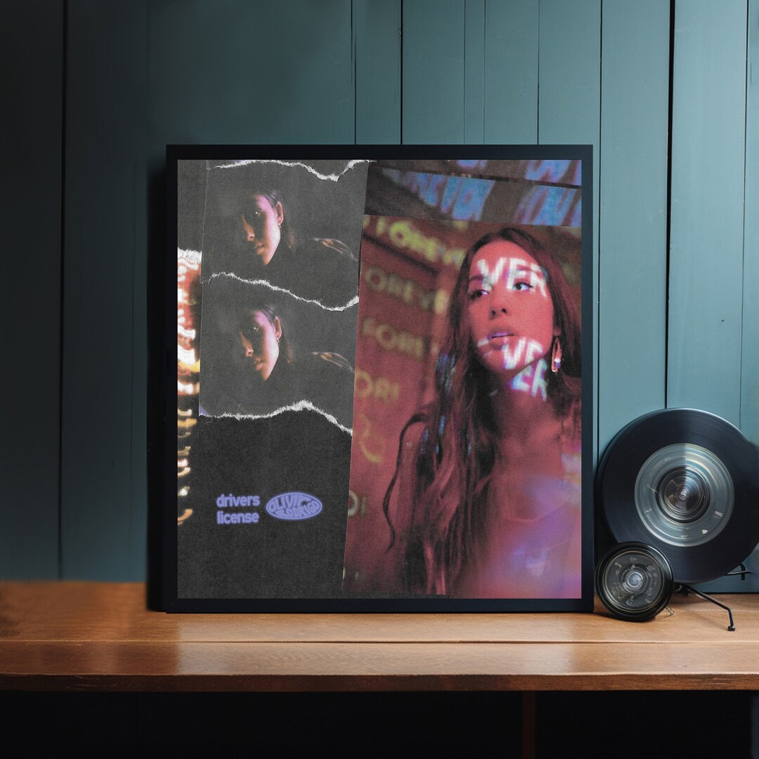 Olivia Rodrigo Poster-drivers License Single Album Cover Poster-home ...