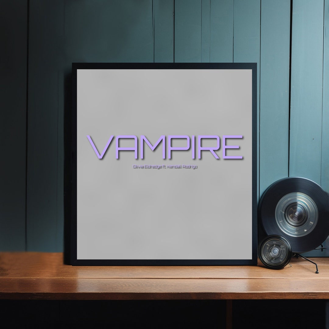 Olivia Rodrigo Poster-vampire feat. Kendall Rodrigo Single Album Cover ...