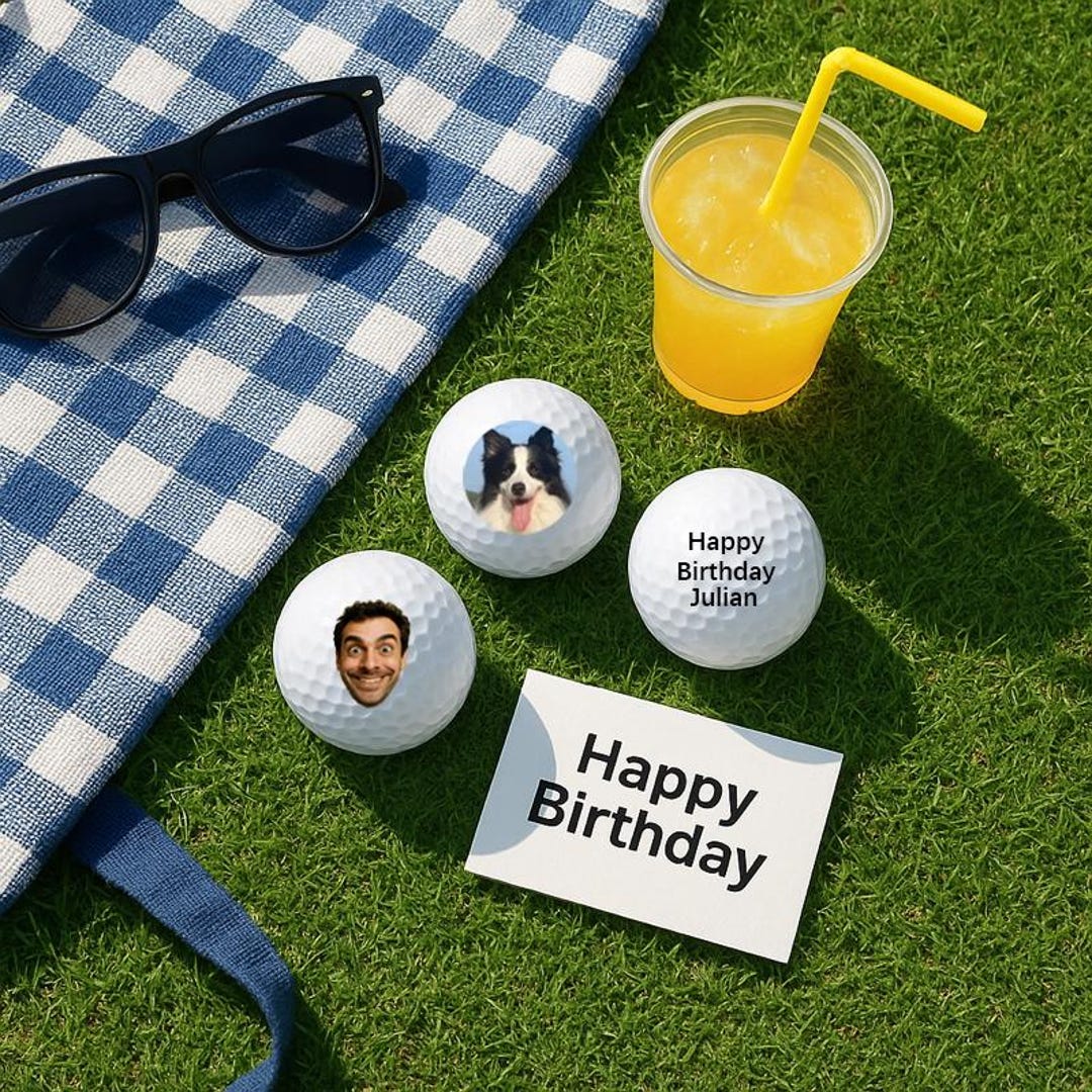 Custom Photo Golf Balls Custom Golf Balls Fun Golf Balls Golf for Men ...