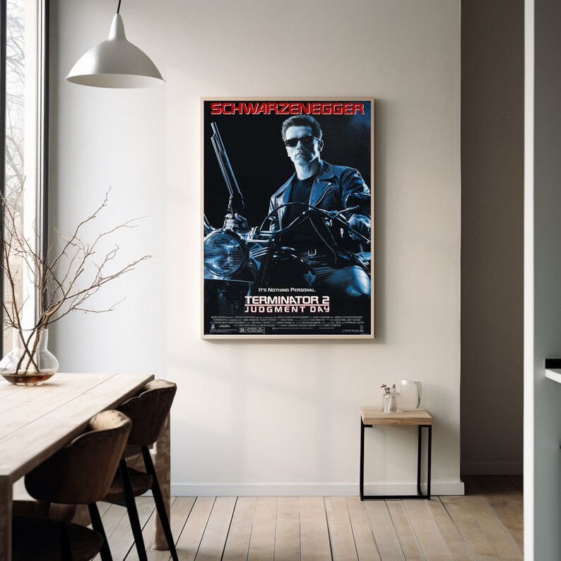 Terminator 2 Judgment Day Movie Poster-room Decor-home Decor-art Poster ...