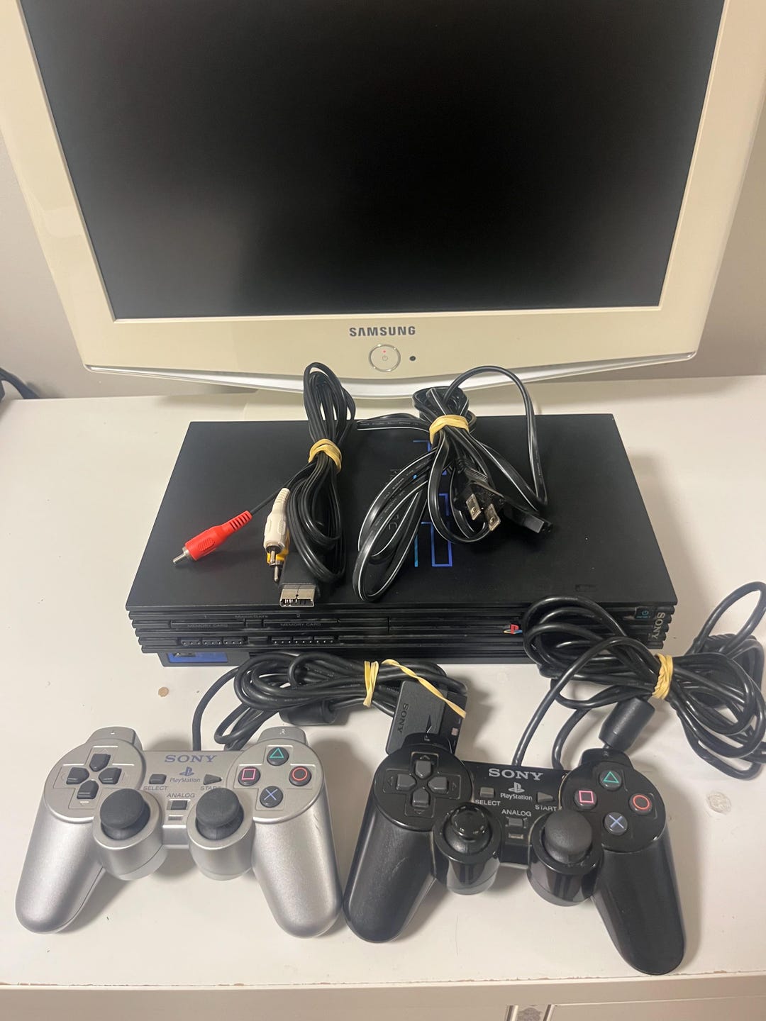 PS2 Fat Console SCPH-39001, Controller , AV Cables ,tested . - Etsy