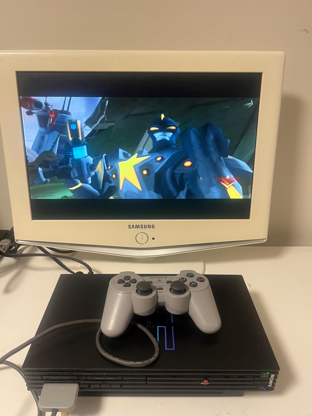 Sony Playstation 2 Ps2 FAT Bundle Black SCPH-39001 Tested/works - Etsy