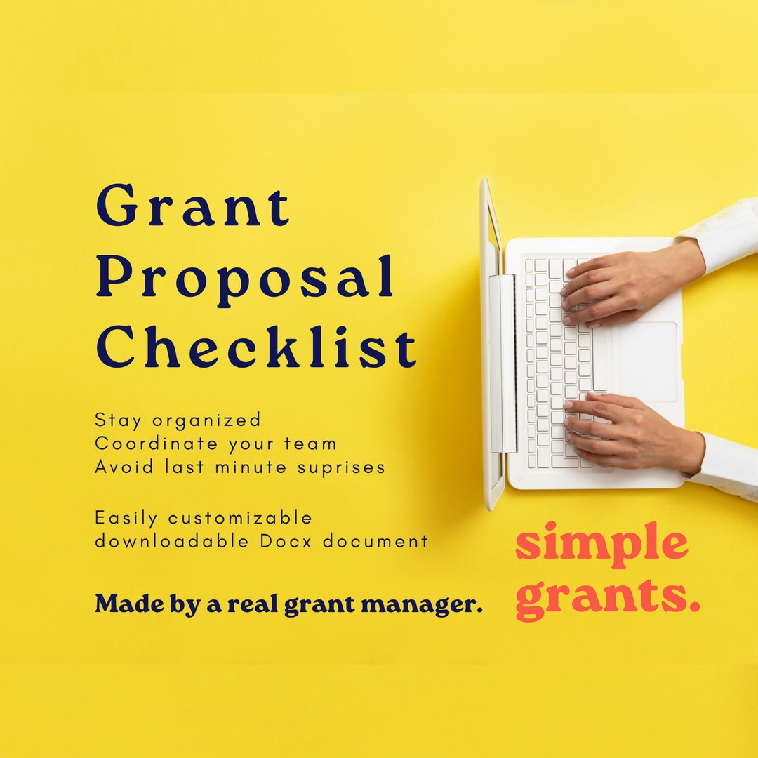 Grant Proposal Checklist | Small Business, Research, Non-profit ...