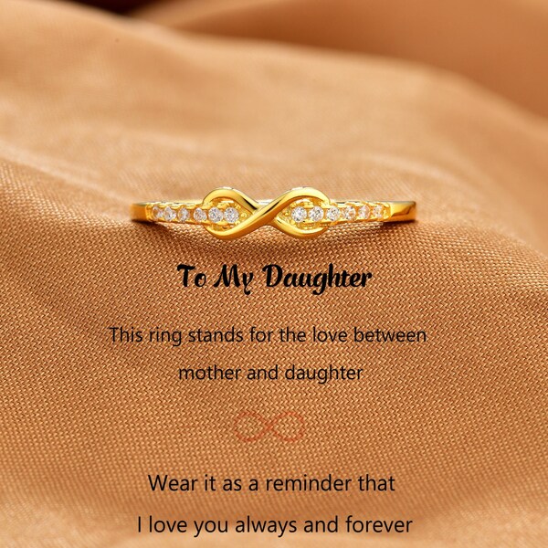 Mother/daughter Infinity Ring - Etsy