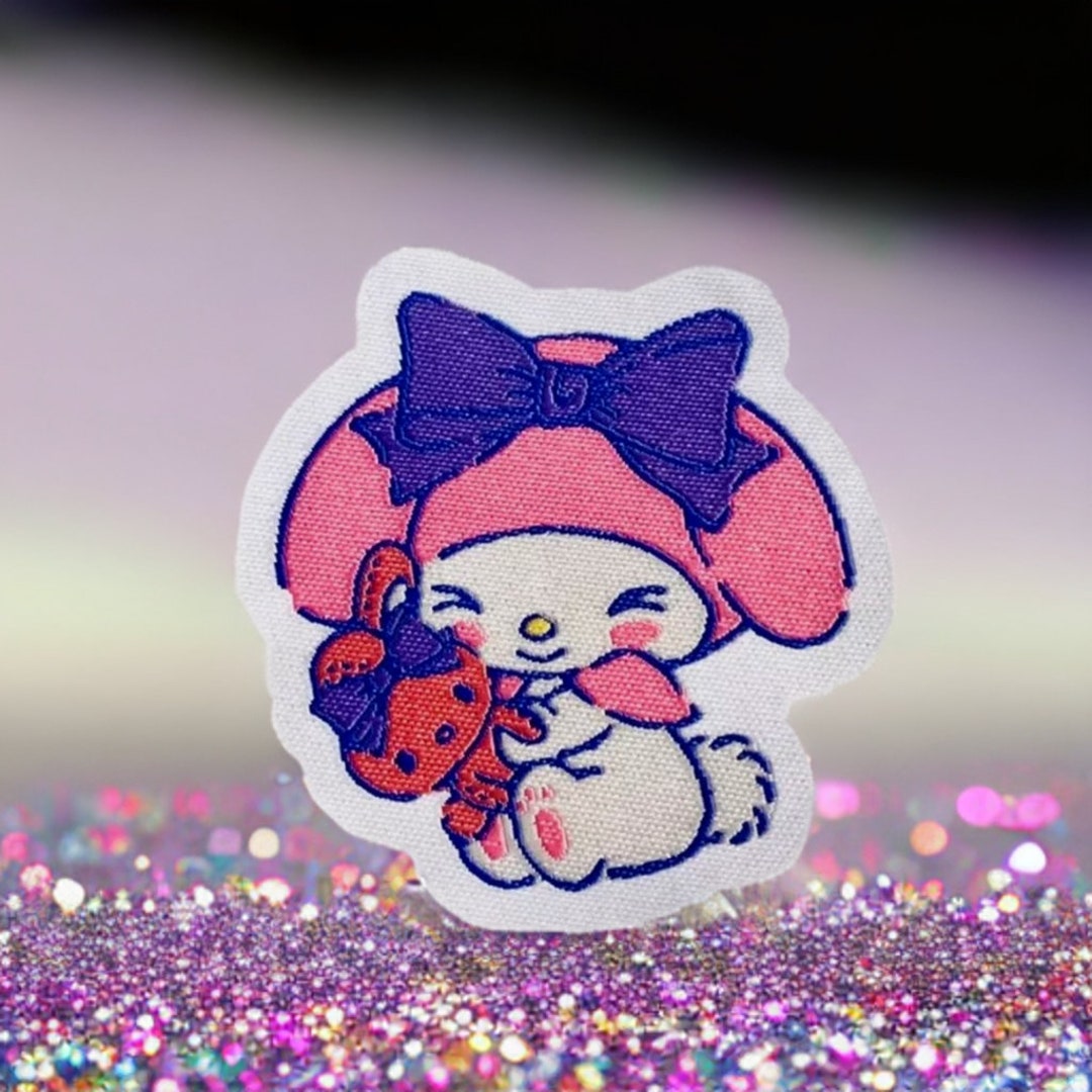 Sanrio My Melody Patch Iron on 2 Hello Kitty & Friends, Kawaii Hugs, Cute for Custom Bag, Hat ...