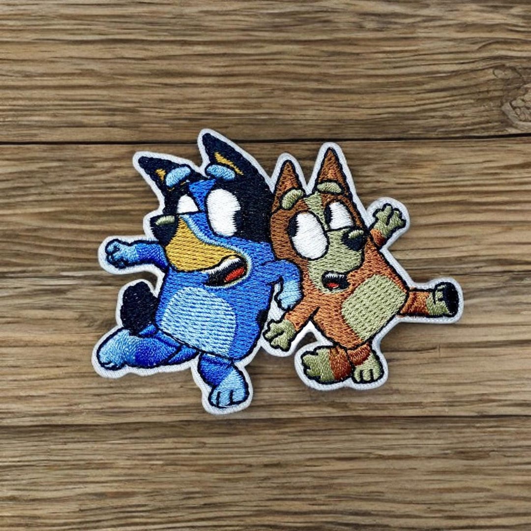 Bluey Patch - Iron On, With Bingo Dancing Heeler 2.5” Cute Patches for ...