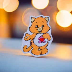 Care Bears Iron on Patch, Proud Heart Cat, 2 Care Bear Cousin, Kawaii ...