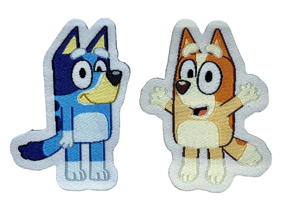 Bluey Patch, Iron On, SET OF 2, With Bingo Heeler, 2 - Etsy
