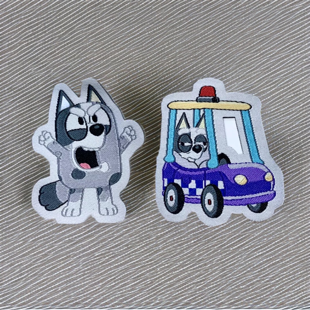 Muffin From Bluey Patch SET OF 2, Iron On, Muffin’s Rage - Cute for ...