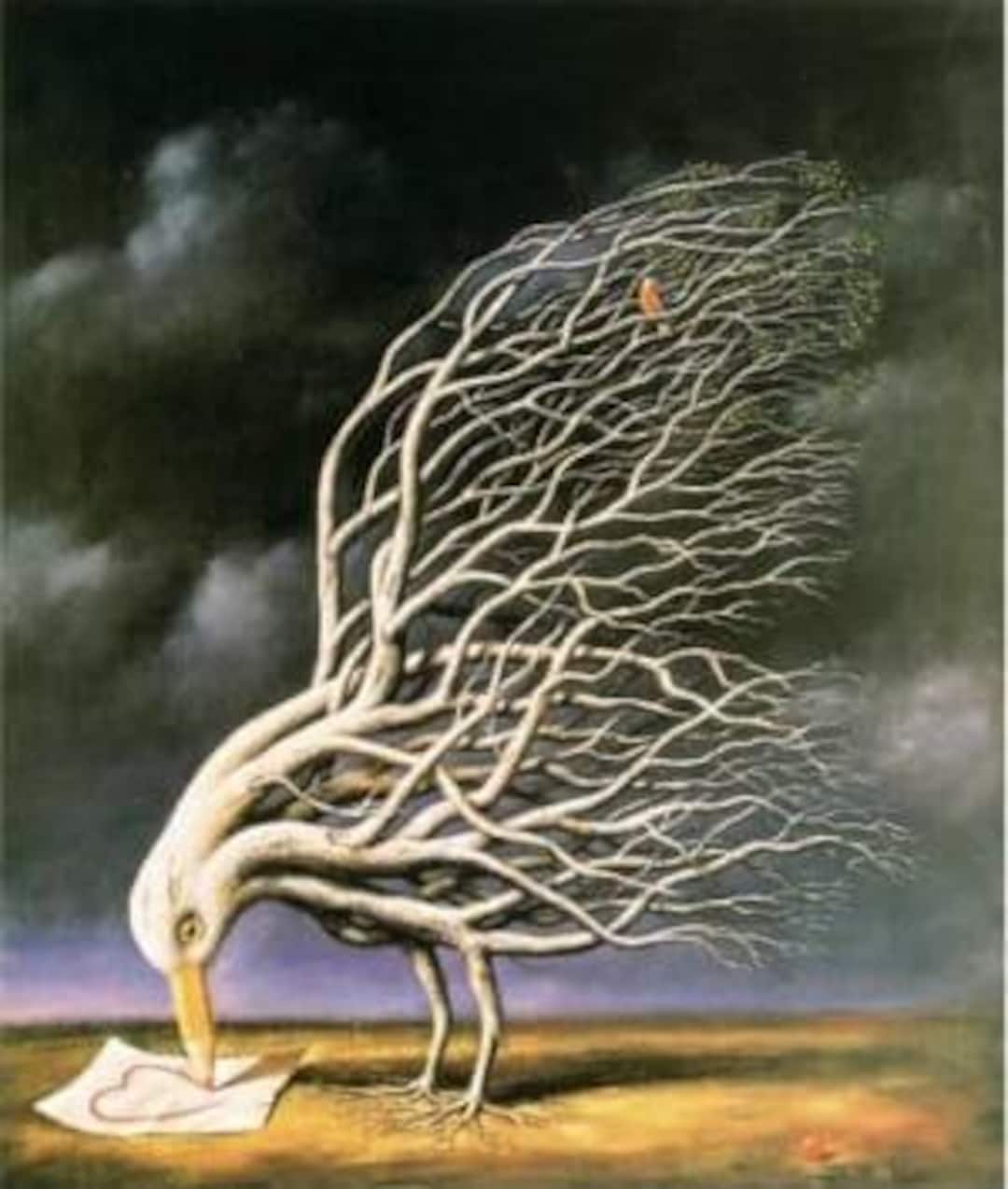 Bird Surrealism Polish Poster by Rafal Olbinski Poland - Etsy