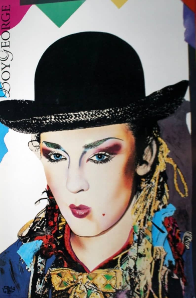 Boy George Original Polish Music Poster by Roslaw Szaybo Poland - Etsy