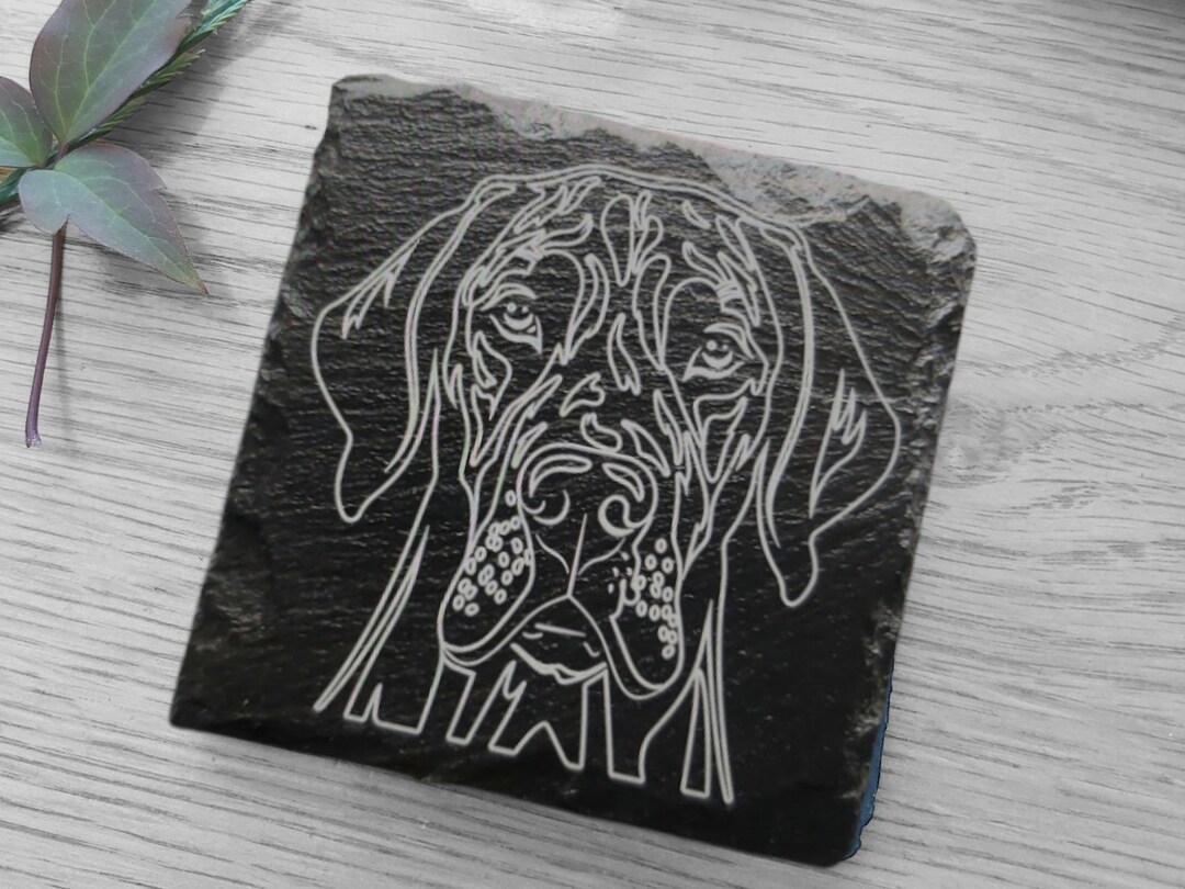 Dog Slate Coasters, Various Breeds, Laser Engraved - Etsy